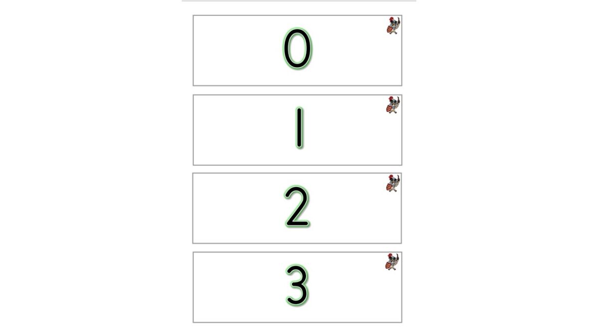 Number Bonds for 9 Cards